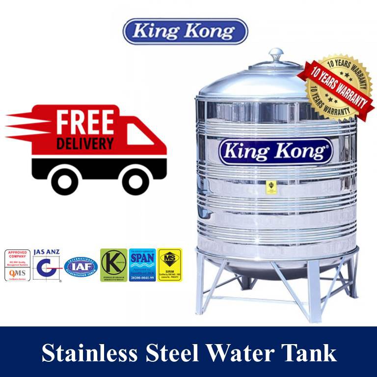 King Kong Stainless Steel Water Tank Tangki Air FREE Brass Float Valve ...