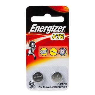 Energizer A76 LR44 Miniature Alkaline Battery (2 Batteries in 1 Pack ...