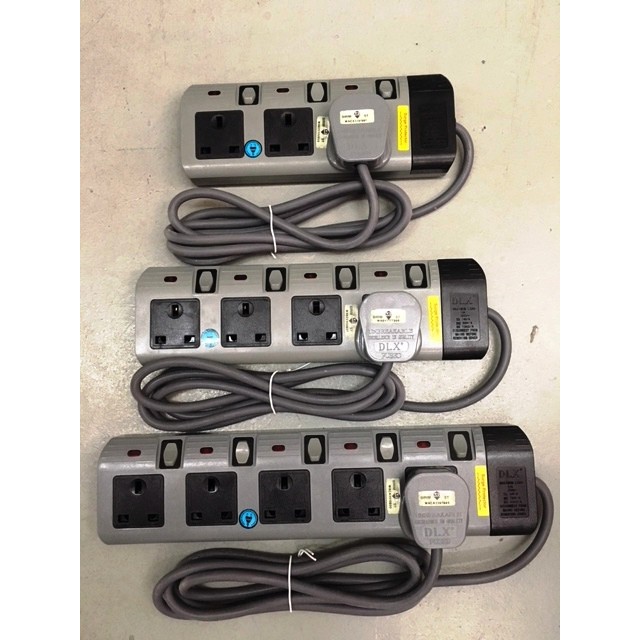 DLX 13A TRAILING SOCKET (2M) (Max.Load 2500W) (SIRIM) | Shopee Malaysia