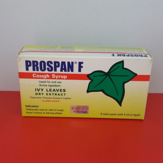 PROSPAN F COUGH SYRUP (5ml x 9sticks) | Shopee Malaysia