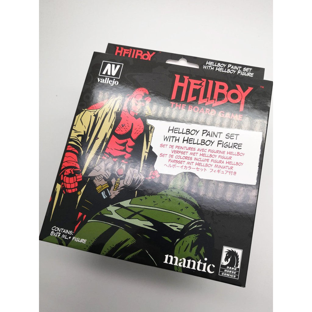 Vallejo Hellboy board game paint set (with resin figure) | Shopee Malaysia