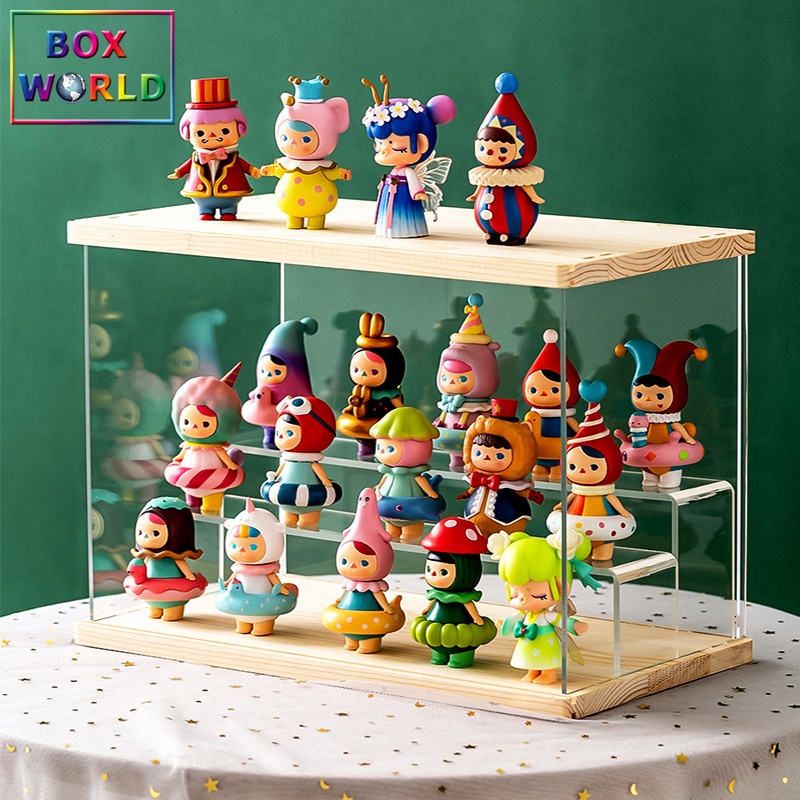 Blind Box Bubble Mart Lego Doll Toy Transparent Acrylic Display Case ...