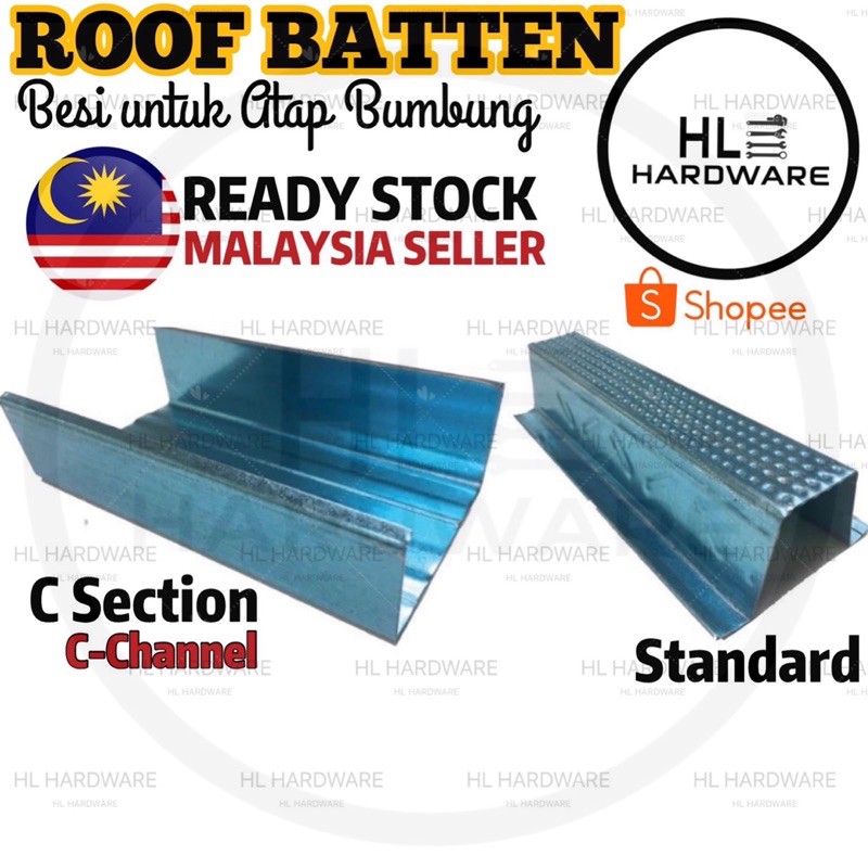 Batten Metal Roof C-Section Batten (MALAYSIA) | ubicaciondepersonas ...