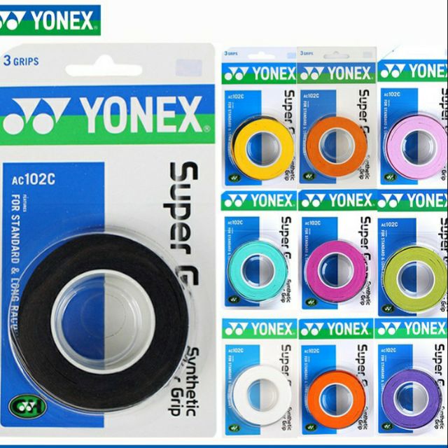 (ORI) YONEX AC102C Super Grip (3 Grips) Badminton Grip Original | Shopee Malaysia