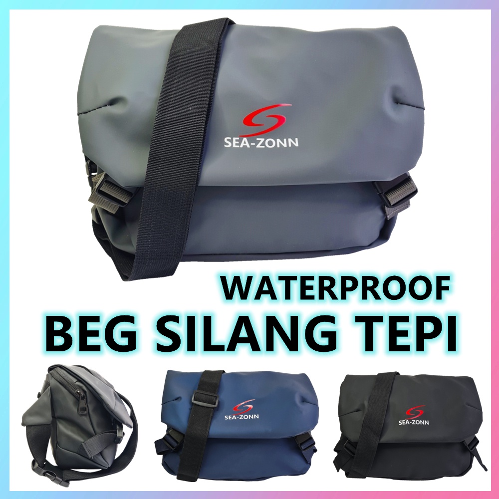 SEAZONN BEG SILANG LELAKI BEG GADAS TEPI Satchel Viral sling bag men ...