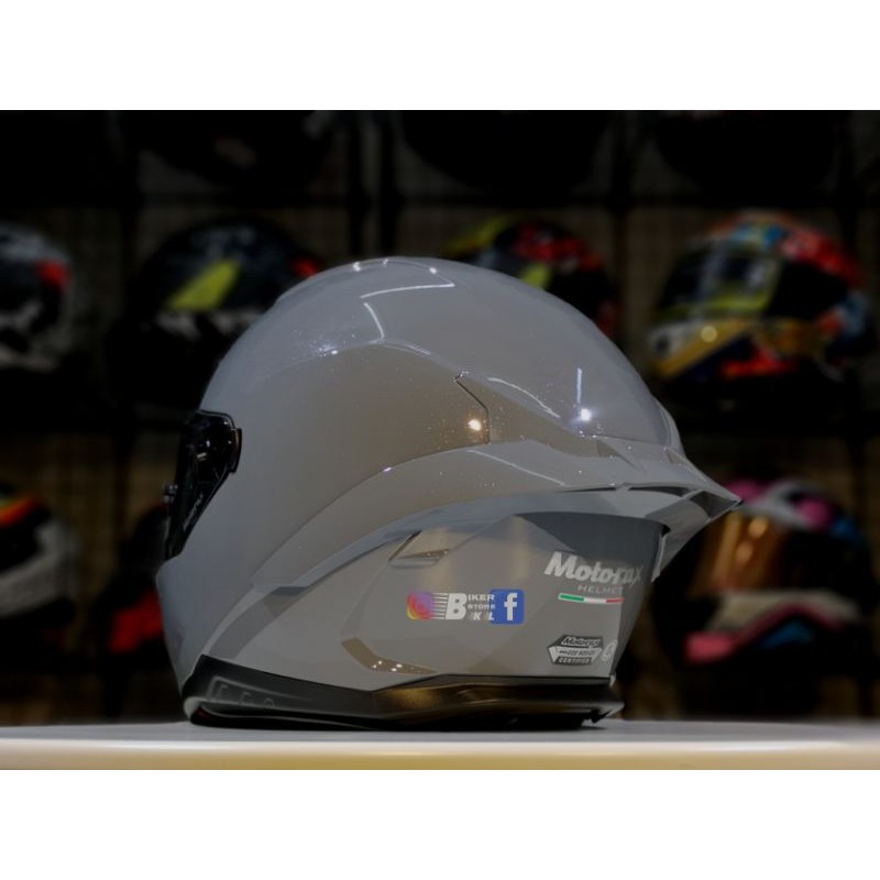 Original Motorax R50 Full Face Helmet - Cement Grey XL | New PGMall