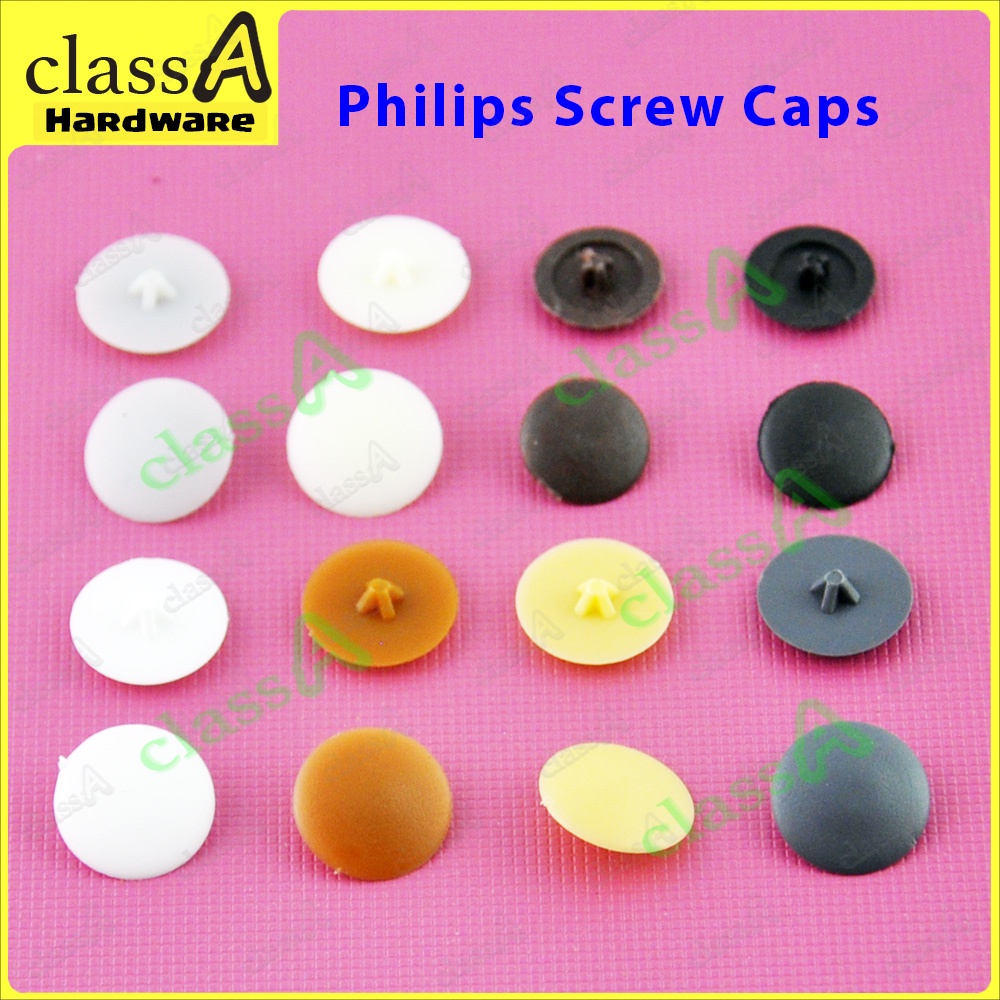 ClassAHW PVC Screw Cap Cover Philip Head Plastic Screws Cap Penutup ...