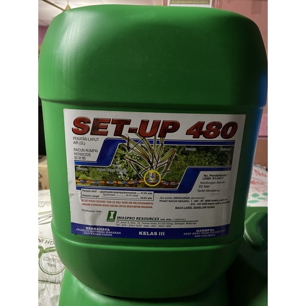 Set up 480 glyphosate 41 20liter tahan 4bulan | Shopee Malaysia