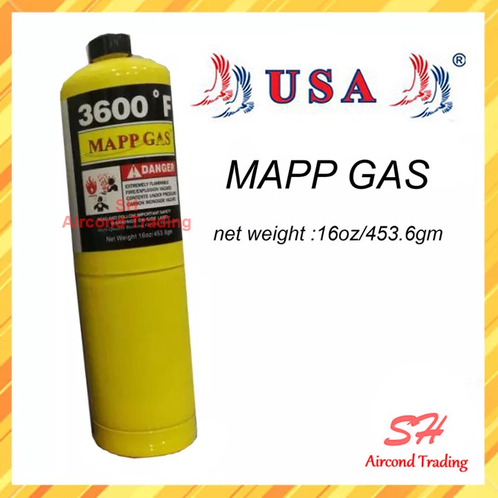 USA MAPPGAS CYLINDER MAPP GAS 3600F (16OZ./453.6gm) | Shopee Malaysia