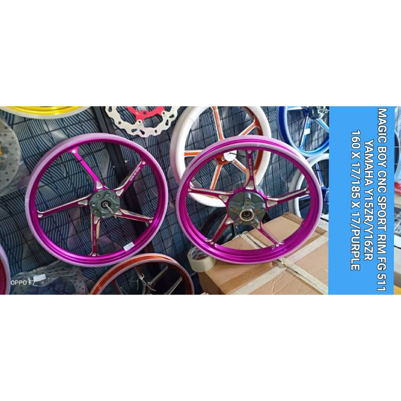 MAGIC BOY CNC SPORT RIM SPORTRIM FG 511 YAMAHA Y15ZR/Y16ZR 100% ORIGINAL DAN HIGH KUALITI ...