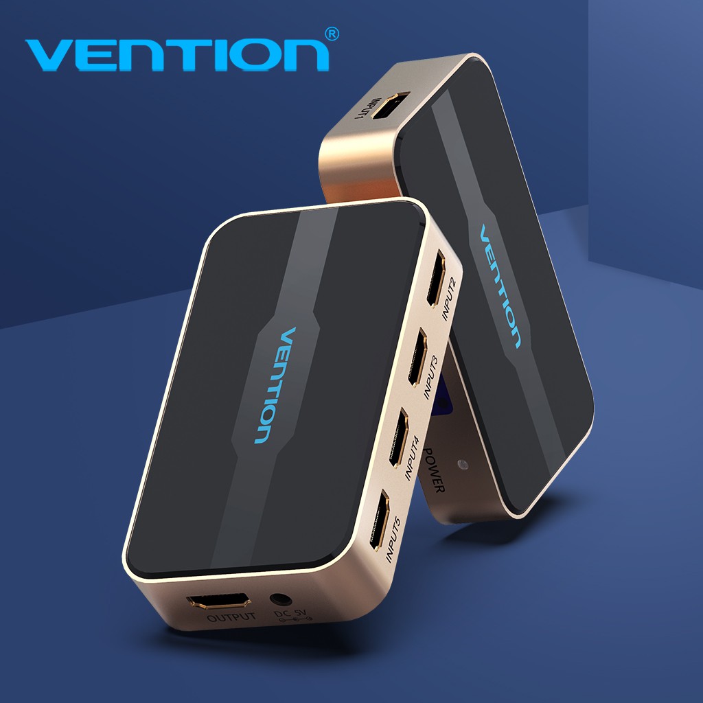 Vention HDMI Splitter 1 in 4 out /1 in 2 out Powered HDMI Video ...