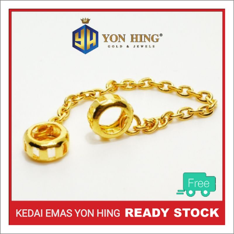 Charm Safety Lock Bajet Pdr Emas 916 Yon Hing | Shopee Malaysia