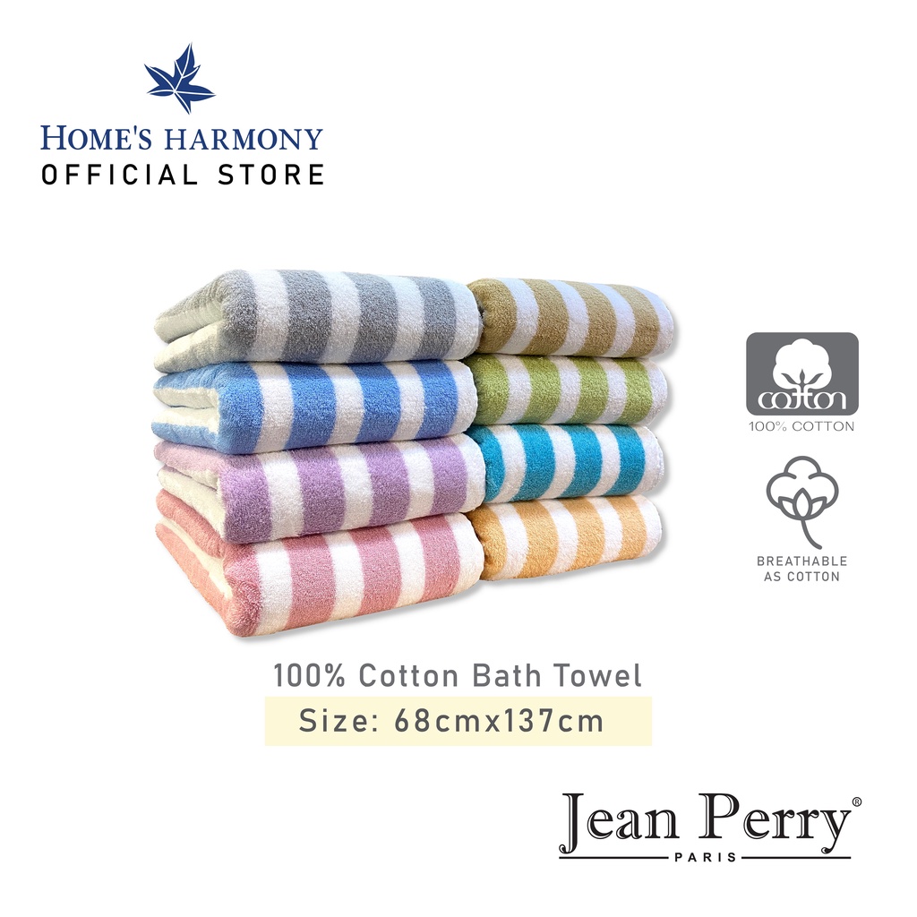 Jean Perry Tokyo Stripe Towel Collection: Bath Towel | Shopee Malaysia
