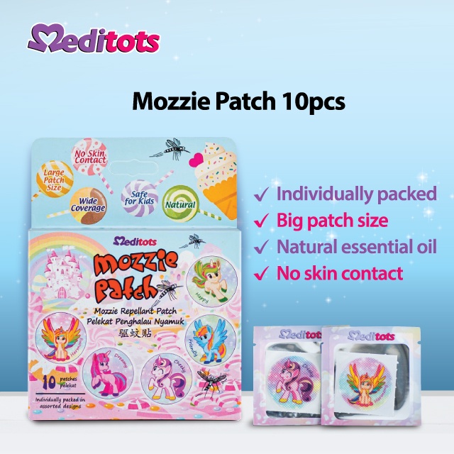 Meditots Mosquito Repellent Mozzie Patch (10 Pcs) 100% Natural & Repel Mosquitoes Effectively ...