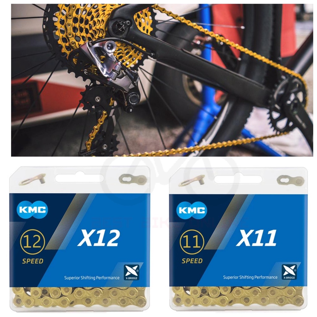 KMC SPEED BIKE CHAIN X11S / X12SPEED MOUNTAIN BIKE CHAIN RANTAI BASIKAL ...