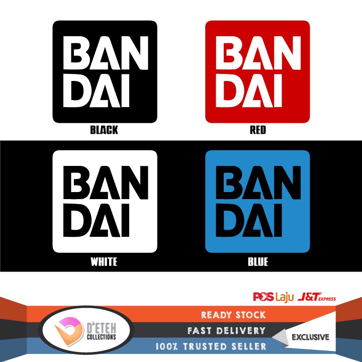 BANDAI Logo Vinyl Decal (Die-Cut) Stickers | Shopee Malaysia