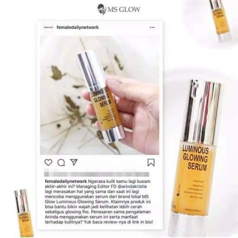 LUMINOUS SERUM MS GLOW ORIGINAL | Shopee Malaysia