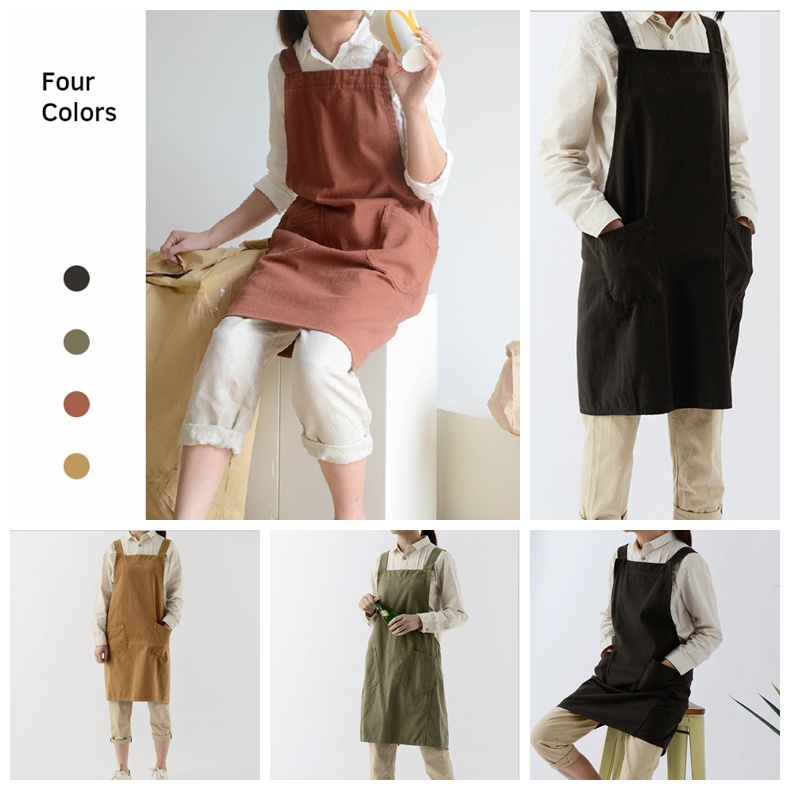 Ready Stock Japan and South Korea simple high-end apron kitchen ...