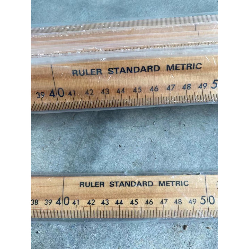 1 Meter Wood Ruler Standard Metric / Kayu Pembalis Meter 1 meter ruler ...