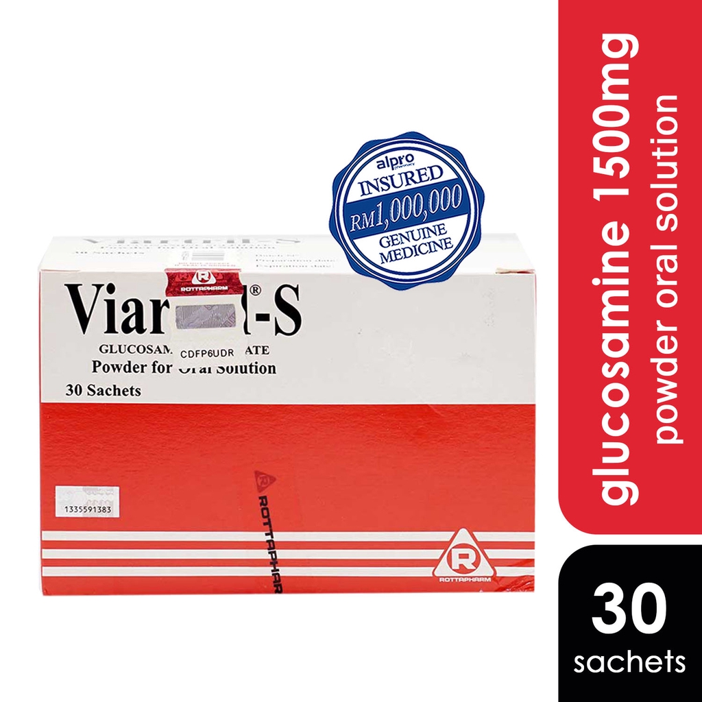 Viartril-S Glucosamine Sulphate Powder for Joint(1500mg x 30s) | Shopee ...