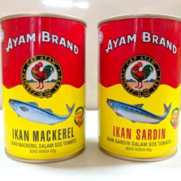 Ayam Brands Ikan Sardines / Mackerel (155gm, 230gm, 425gm) | Shopee Malaysia