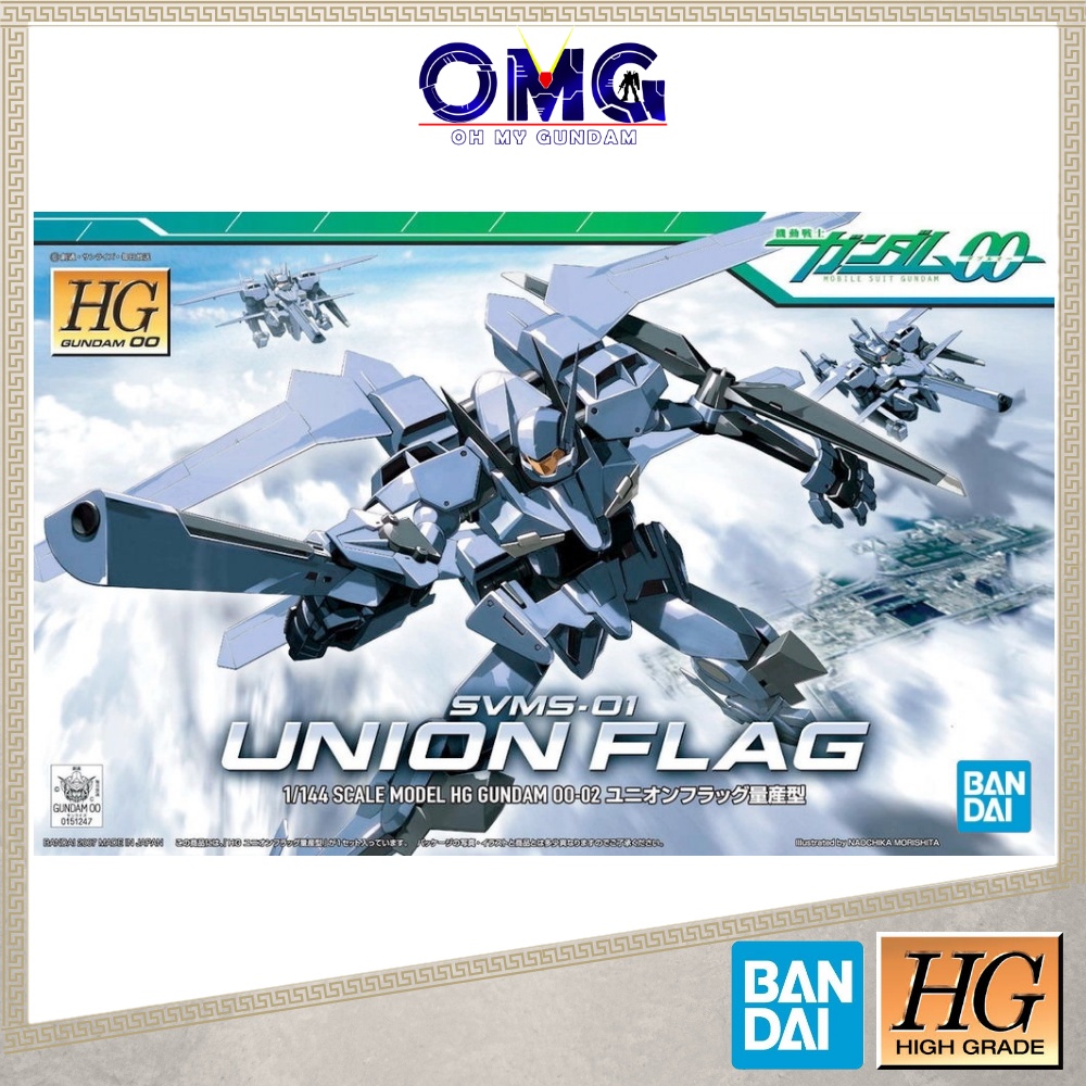 Bandai HG SVMS-01 Union Flag 60638 HG OO Union Flag Gundam 00-02 SVMS ...