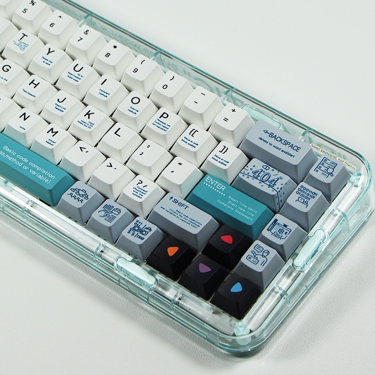 Programmer-996 Keycap 128keys Cherry Profile PBT Five-sided Dye ...