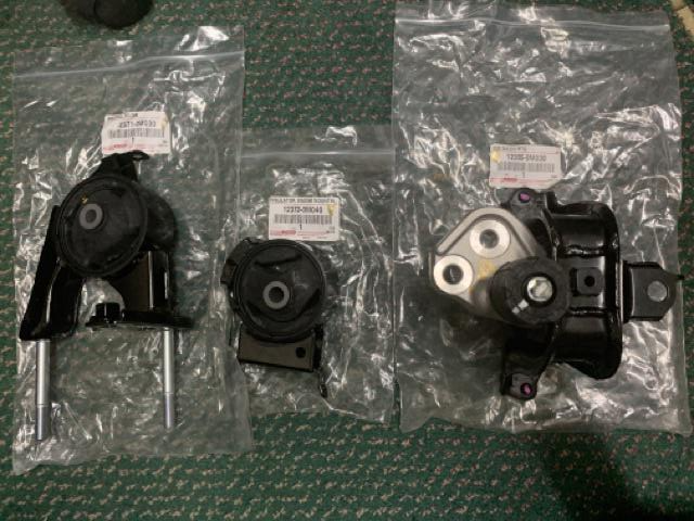 ORIGINAL TOYOTA VIOS NCP42 (2003-2007) ENGINE MOUNTING SET (3@pcs ...