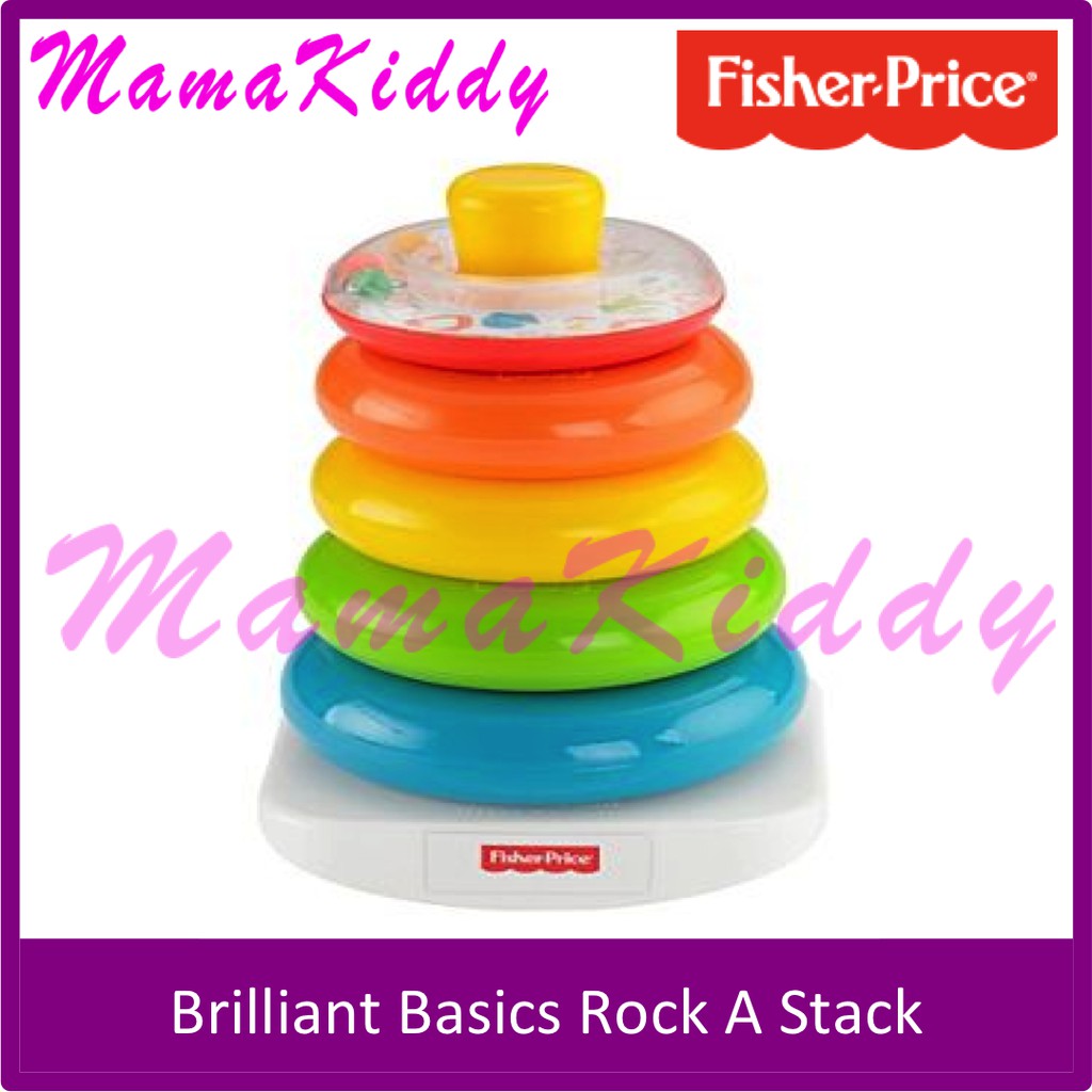 ORIGINAL Fisher-Price Brilliant Basics Rock A Stack Made in Mexico ...
