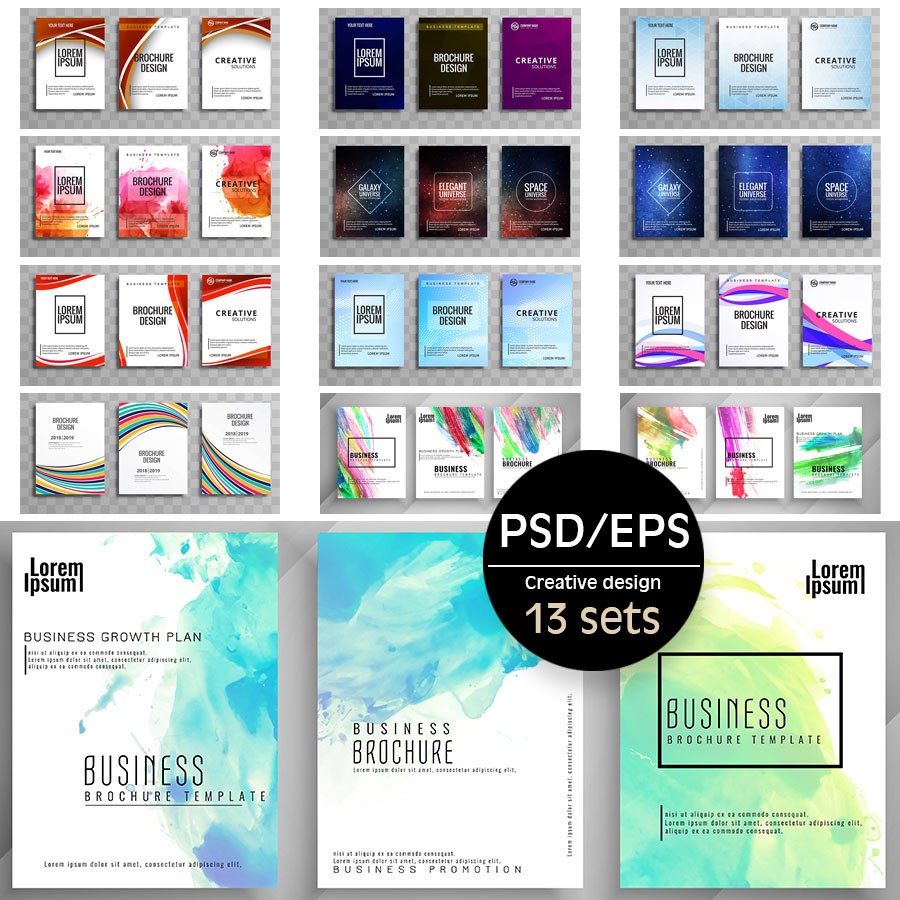 Graphic Design Template Bundle Pack / Corporate Design / Flyer ...
