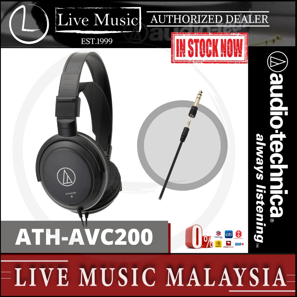 Audio Technica ATH-AVC200 SonicPro Over-Ear Headphone (ATHAVC200/ATH ...