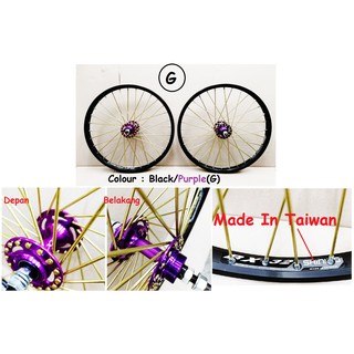 Rim Jejari tebal sesuai untuk basikal size 20"x1.75, 1.95 x 2.125 ...