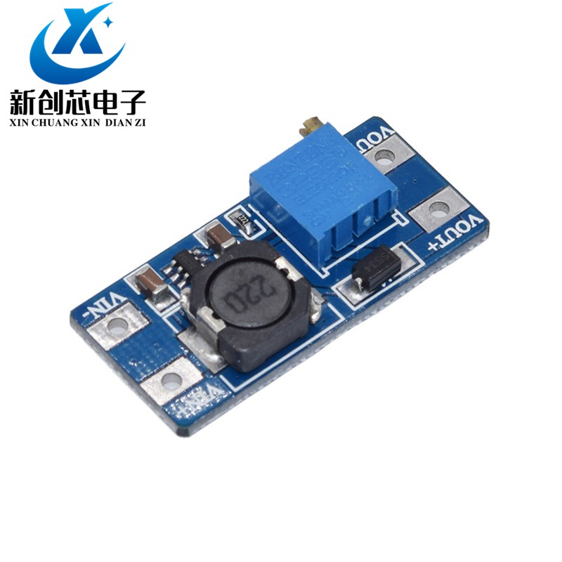 Mt3608 dc-dc adjustable boost module 2a boost board step up module with ...