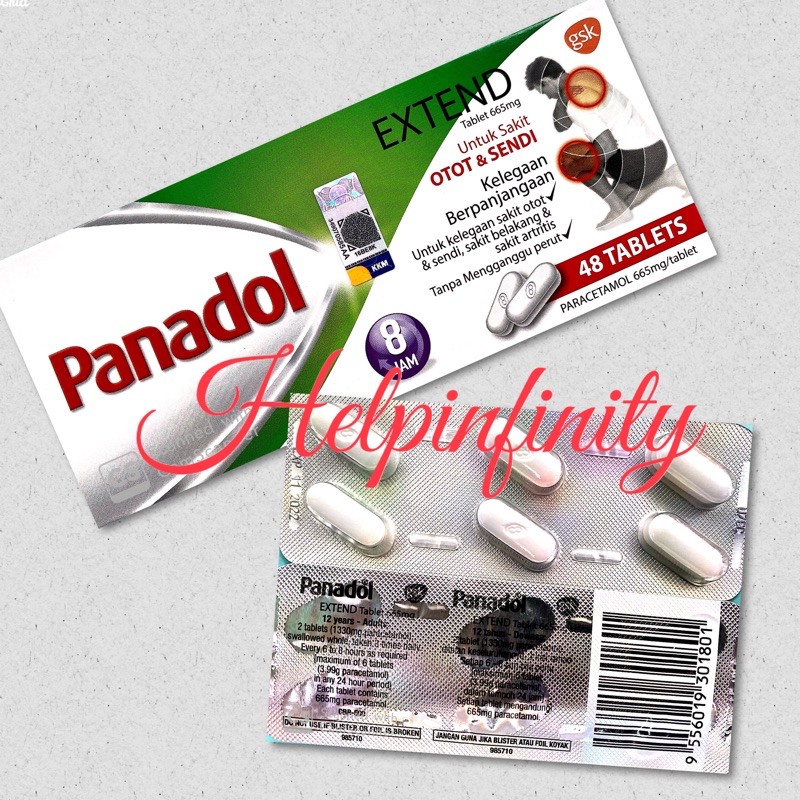 Panadol Extend 665mg Tabs for Muscle & Joint Pain | Shopee Malaysia