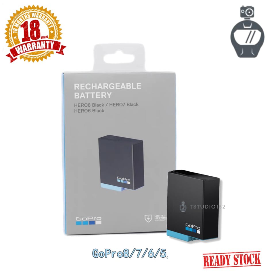 Original GoPro Rechargeable Battery for Hero 8 Black Hero 7 Hero 6 Hero ...