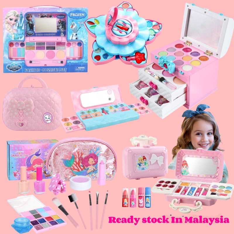 Makeup Kids Real Makeup Palette for Girls Play Kit Princess Make up Set ...