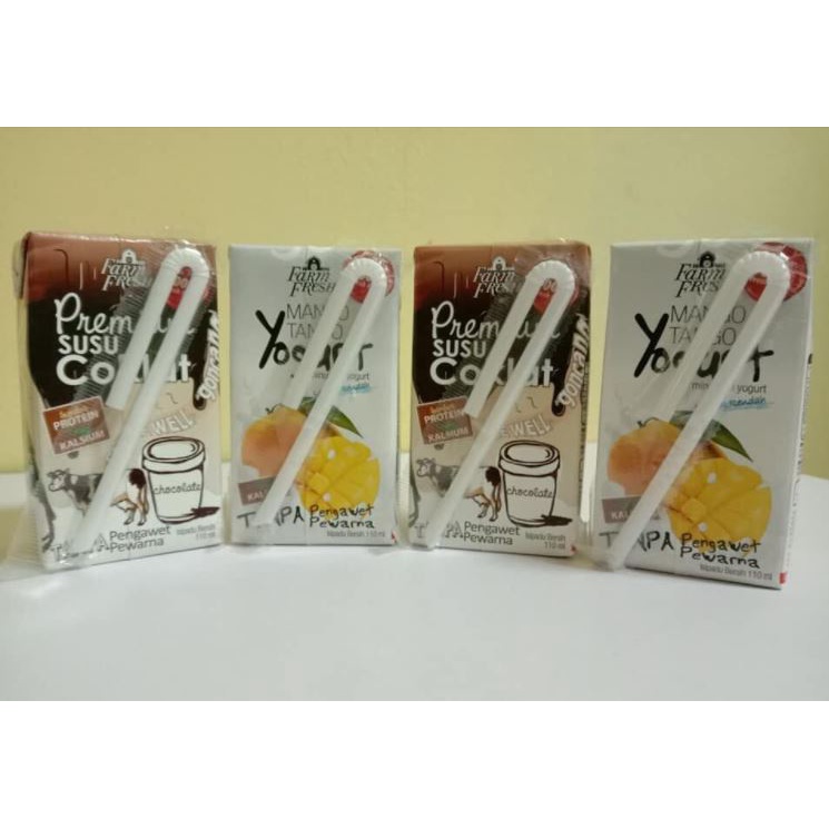 Susu Farm Fresh UHT Yoghurt Mangga 110 ml - 32pcs | Shopee Malaysia