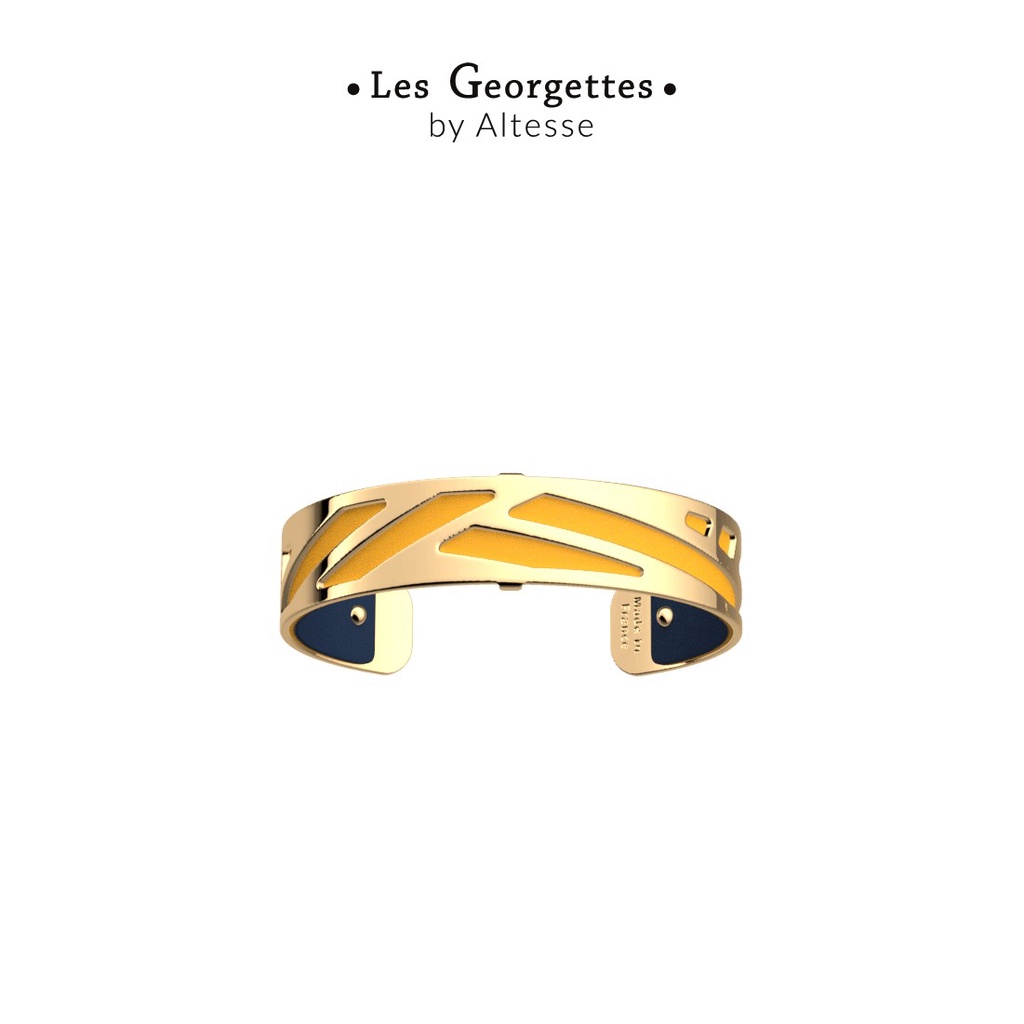 Les Georgettes Ruban Gold Bracelet Sun & Marine Leather (14mm) | Shopee ...