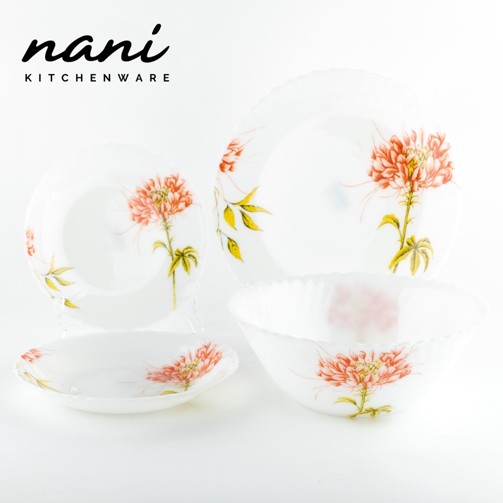 GEMYA OPALWARE DINNER SET 19PCS/ SET PINGGAN MANGKUK OPALWARE/ SET ...