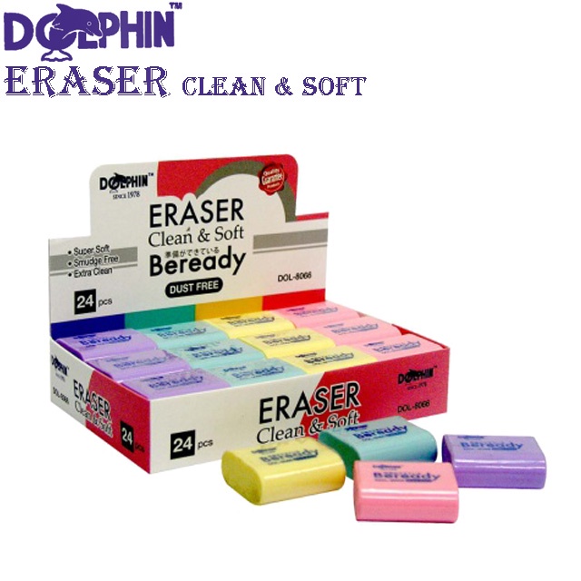 Dolphin Soft & Clean Eraser | Shopee Malaysia