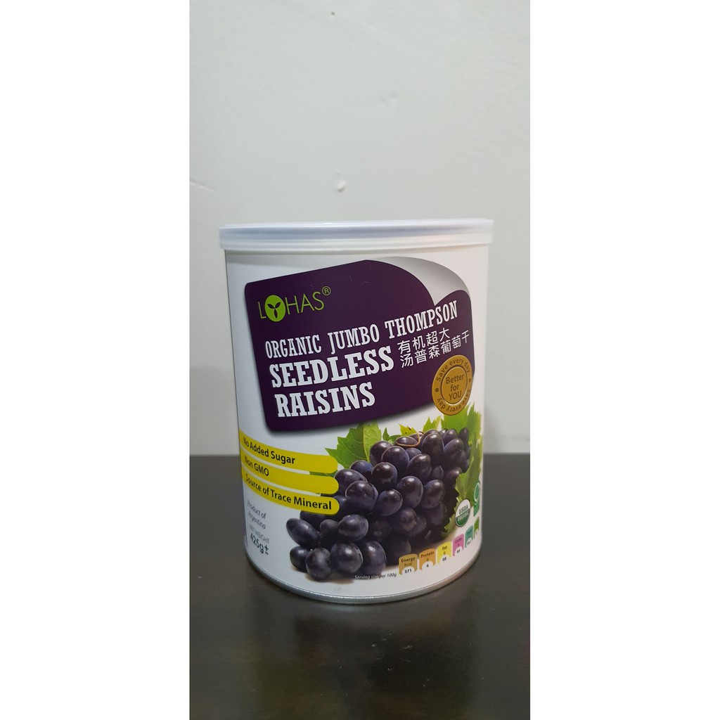 LOHAS - Organic Jumbo Thompson Seedless Raisins (425g) | Shopee Malaysia