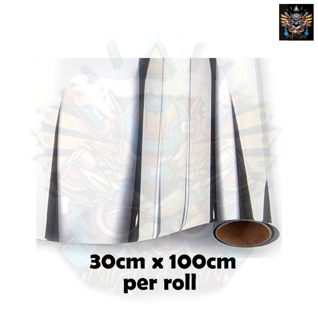 STIKER Silver Chrome Sticker Door Lining Glass Moulding Car Wrap ...