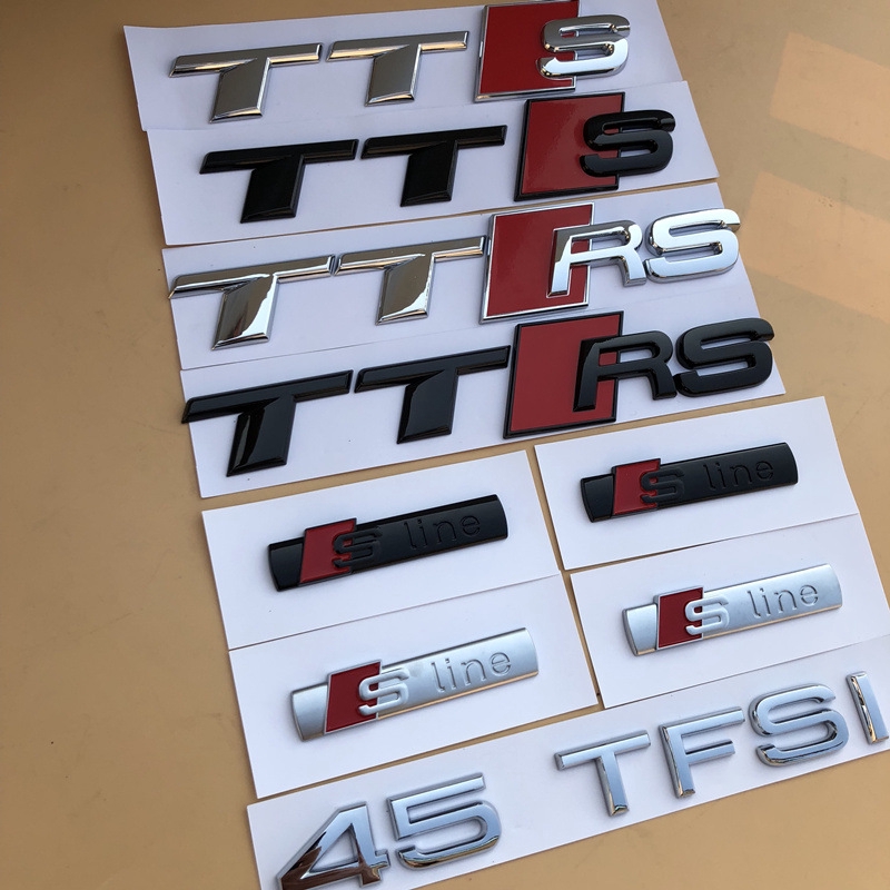 New Audi TT TTS TTRS logo tailgate logo trunk rear tail logo Sline Leaf ...