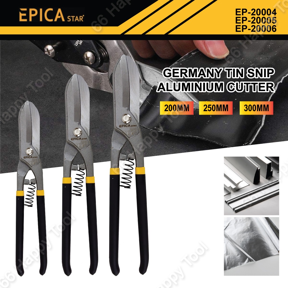 Epica Star 8/10/12Inch Germany Tin Snip Aluminum Cutter Straight Cut ...