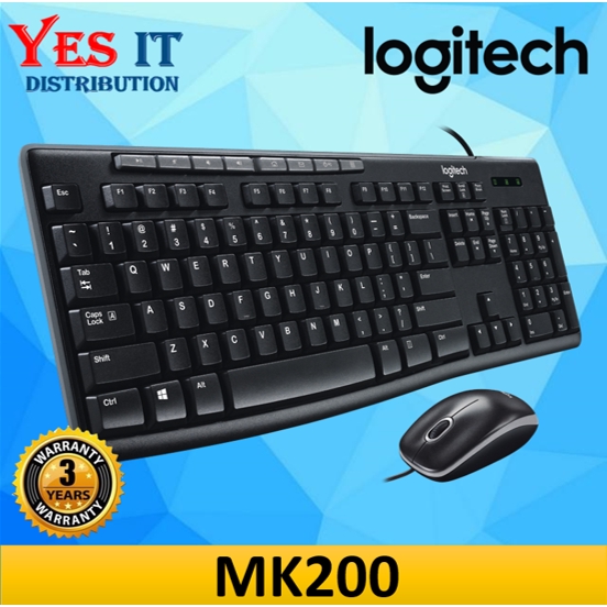 LOGITECH MK200 Combo Desktop Keyboard with Mouse | Shopee Malaysia