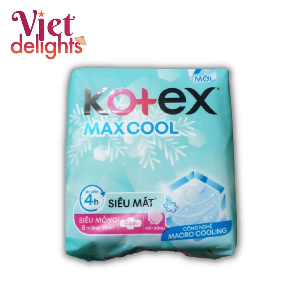 Kotex MAXCool Sanitary napkin - with Thin Wings sanitary pad 8 pieces [23cm] with Macro Cooling ...