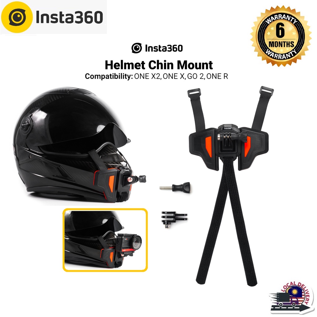 Insta360 Helmet Chin Mount For ONE X2,ONE X,GO 2,ONE R (Ready Stock ...