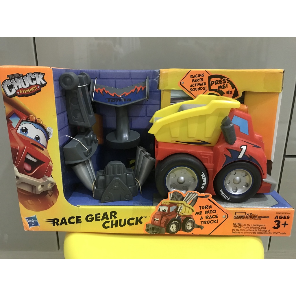 HASBRO TONKA CHUCK and FRIENDS RACE GEAR CHUCK PLAYSET | Shopee Malaysia