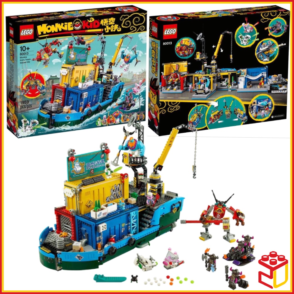 80013 LEGO Monkie Kid Monkie Kid'S Team Secret HQ | Shopee Malaysia