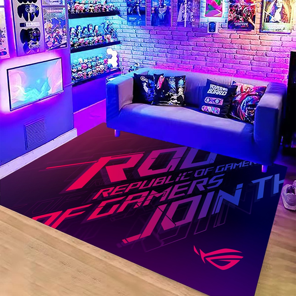 [READY STOCK!!] GAMING ROOM CARPET RUG FLOOR MAT ROG DESIGN 120CM X ...